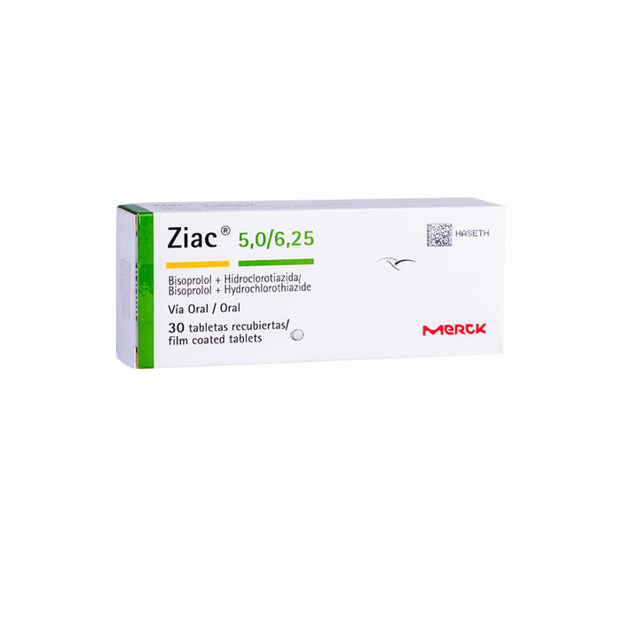 ZIAC 5/6.25 MG X 30 TABLETAS