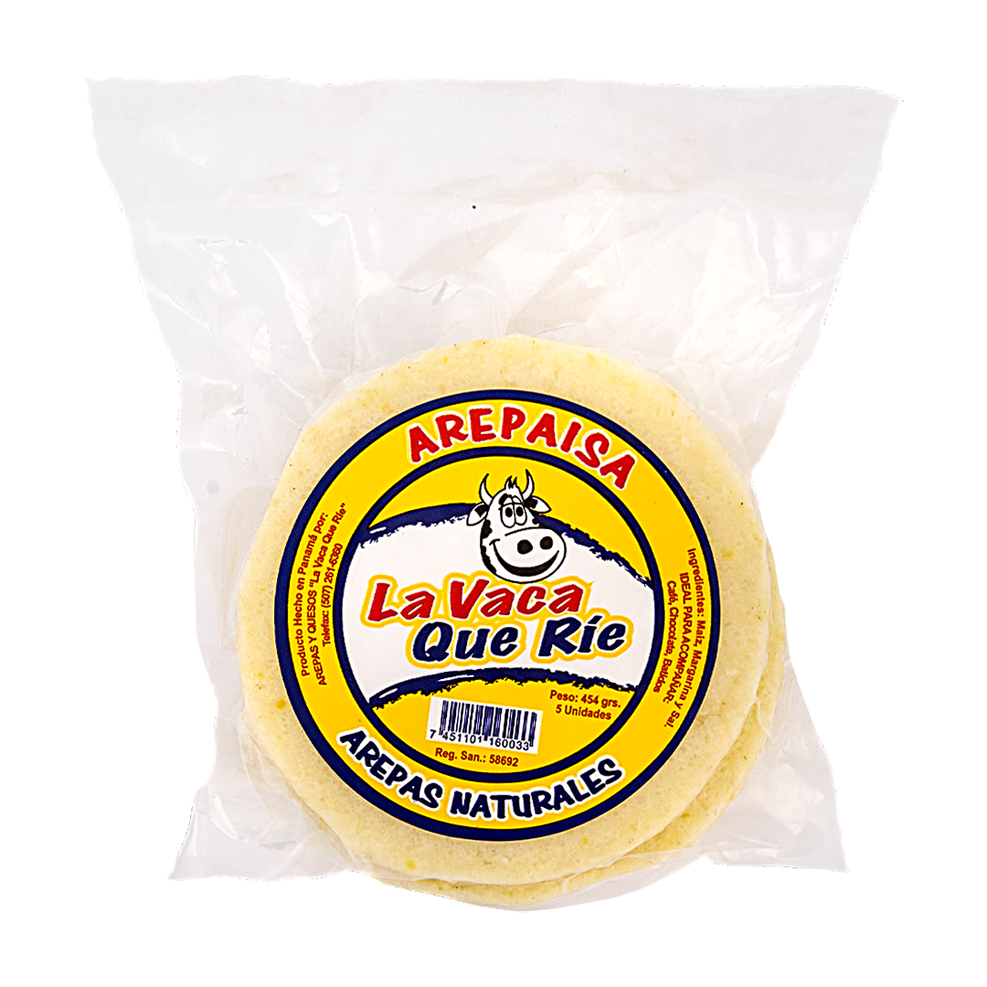 AREPA DE MAIZ BLANCO VACA QUE RIE